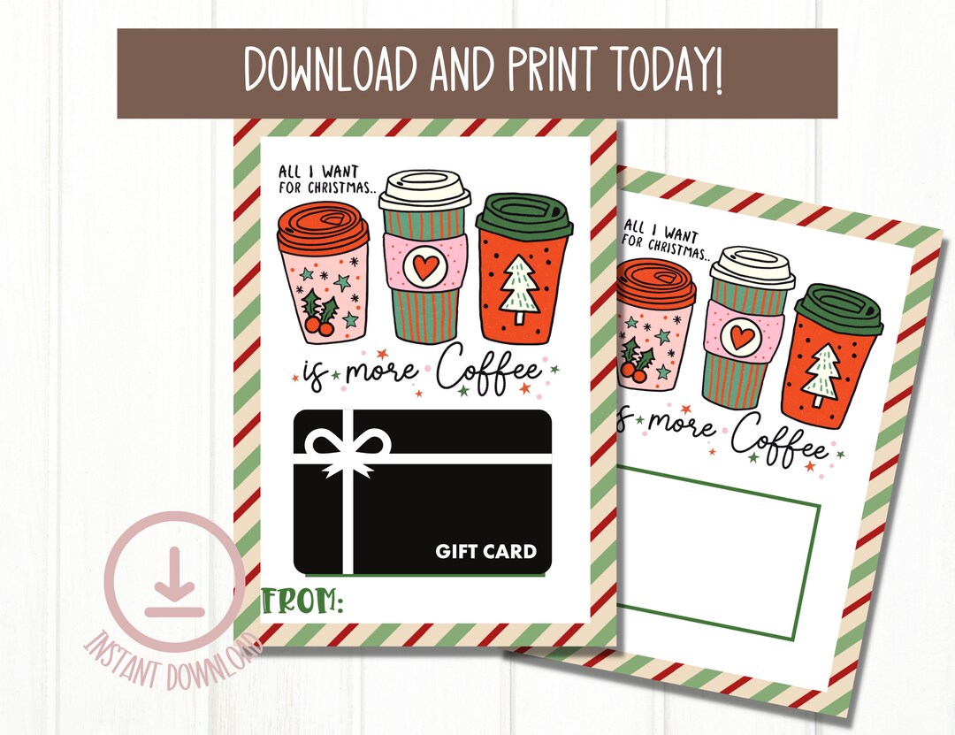 Have a Cup of Cheer Gift Card Holder, Coffee Gift Card Holder, Co ...