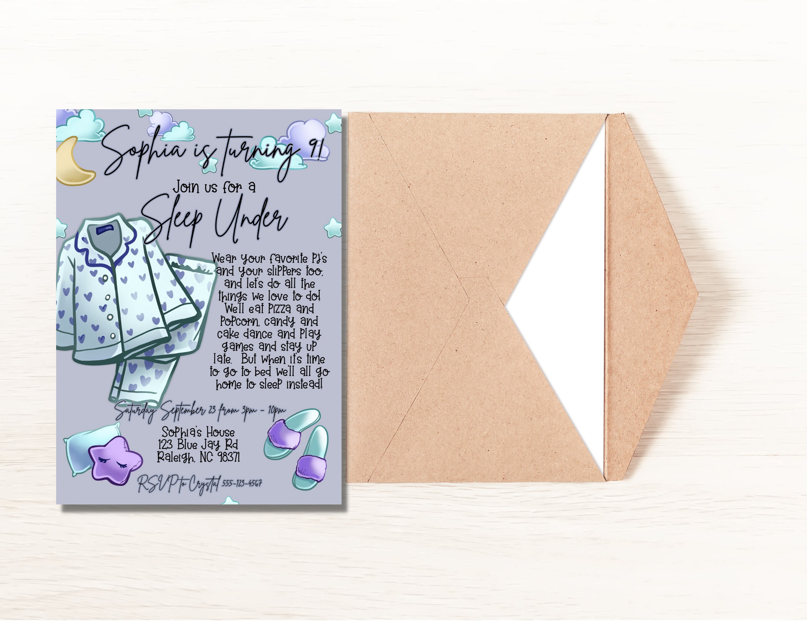 Sleep Under Invitation Only, Slumber Party, Sleep Over 2 - Etsy