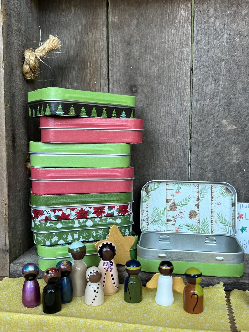 Christmas Nativity Tins 2024- Mini Nativity Set in Small Tin - Etsy