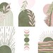 Boho Gallery Wall Set of 6 Prints Blush Pink and Sage Green - Etsy