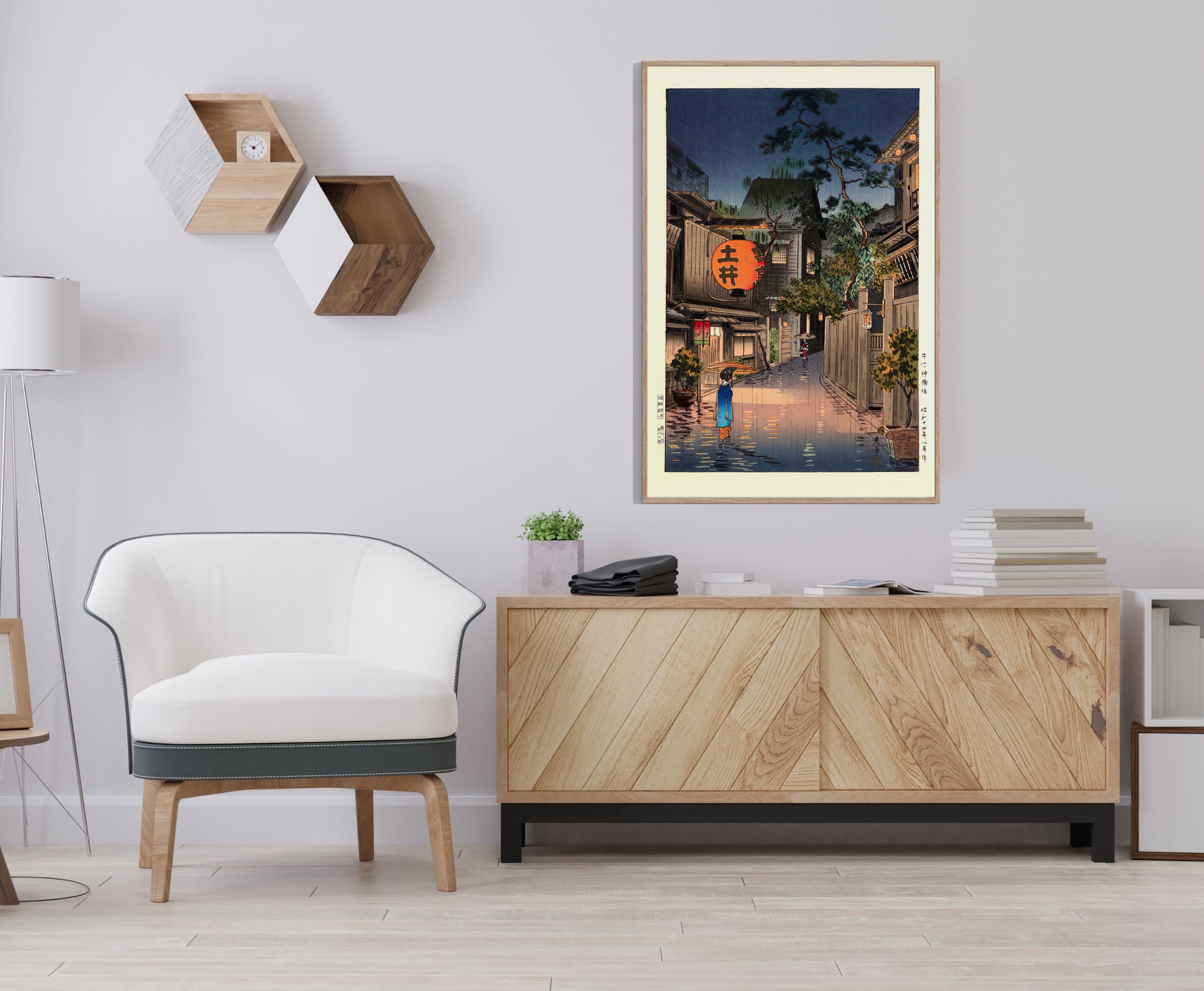 Japanese Art, Tsuchiya Koitsu Evening at Ushigome Reproduction, Japanese Woodblock Print, Asian ...