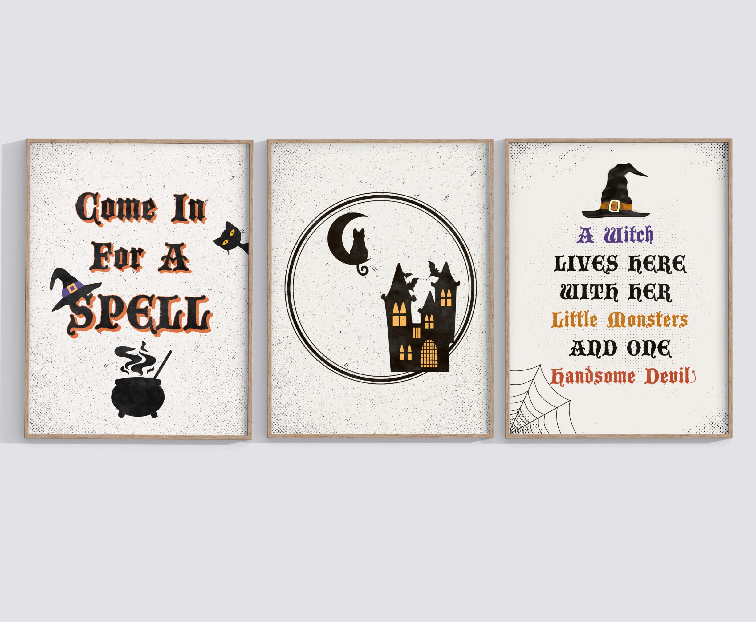 Halloween Art Mega Bundle Set of 21 Prints Halloween Gallery - Etsy