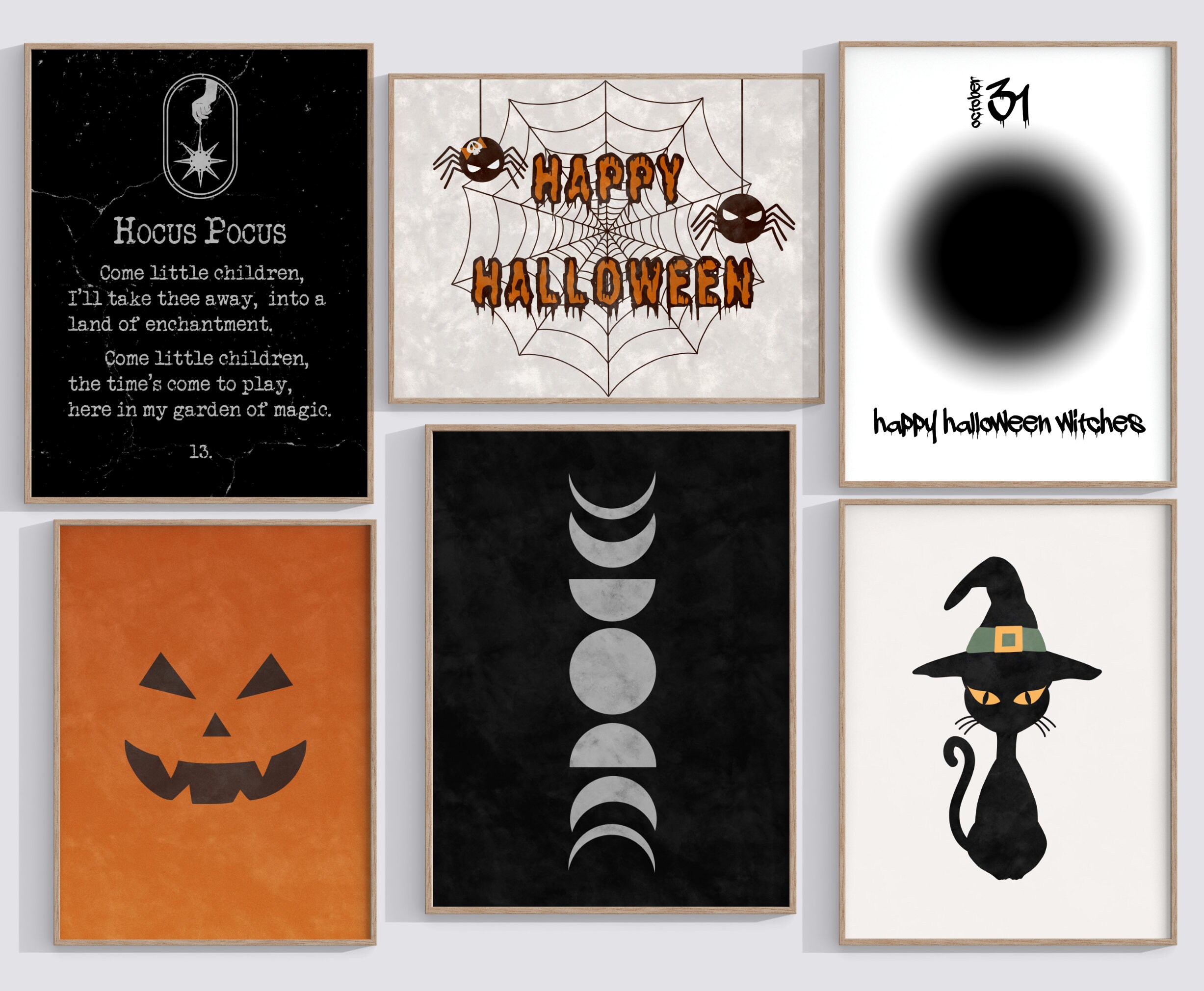 Halloween Art Mega Bundle Set of 21 Prints Halloween Gallery - Etsy