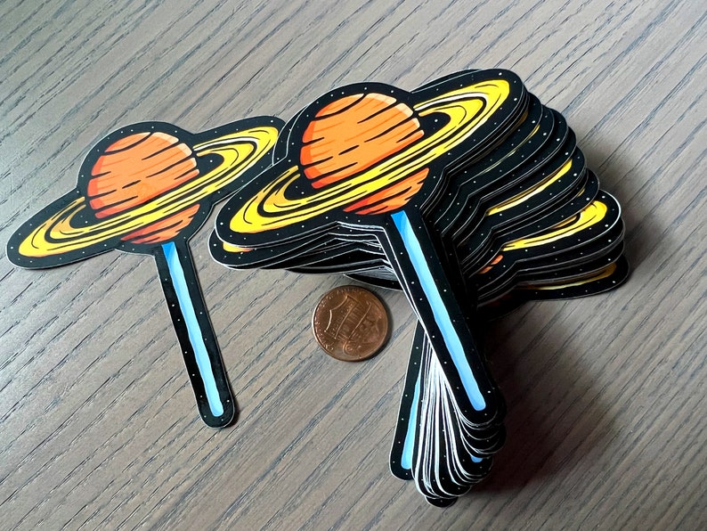 Candy Saturn Lollipop Sticker - Etsy