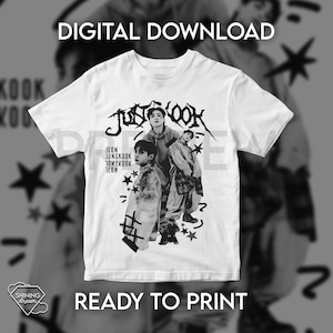 Buy Jungkook / T Shirt Design digital Download, Ready to Print ...