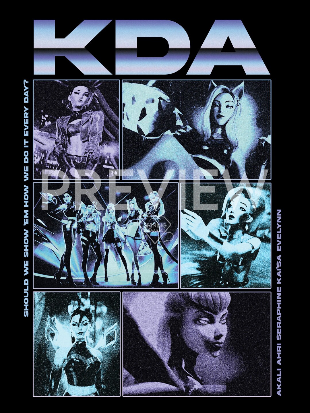 KDA More/ T Shirt Design digital Download Ready to Print / - Etsy