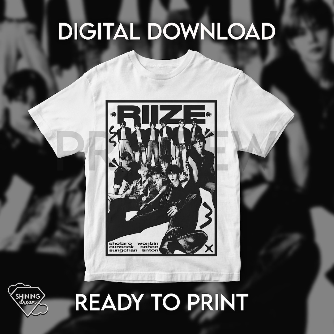 Riize / T- Shirt Design (digital Download, Ready to Print) / Includes ...