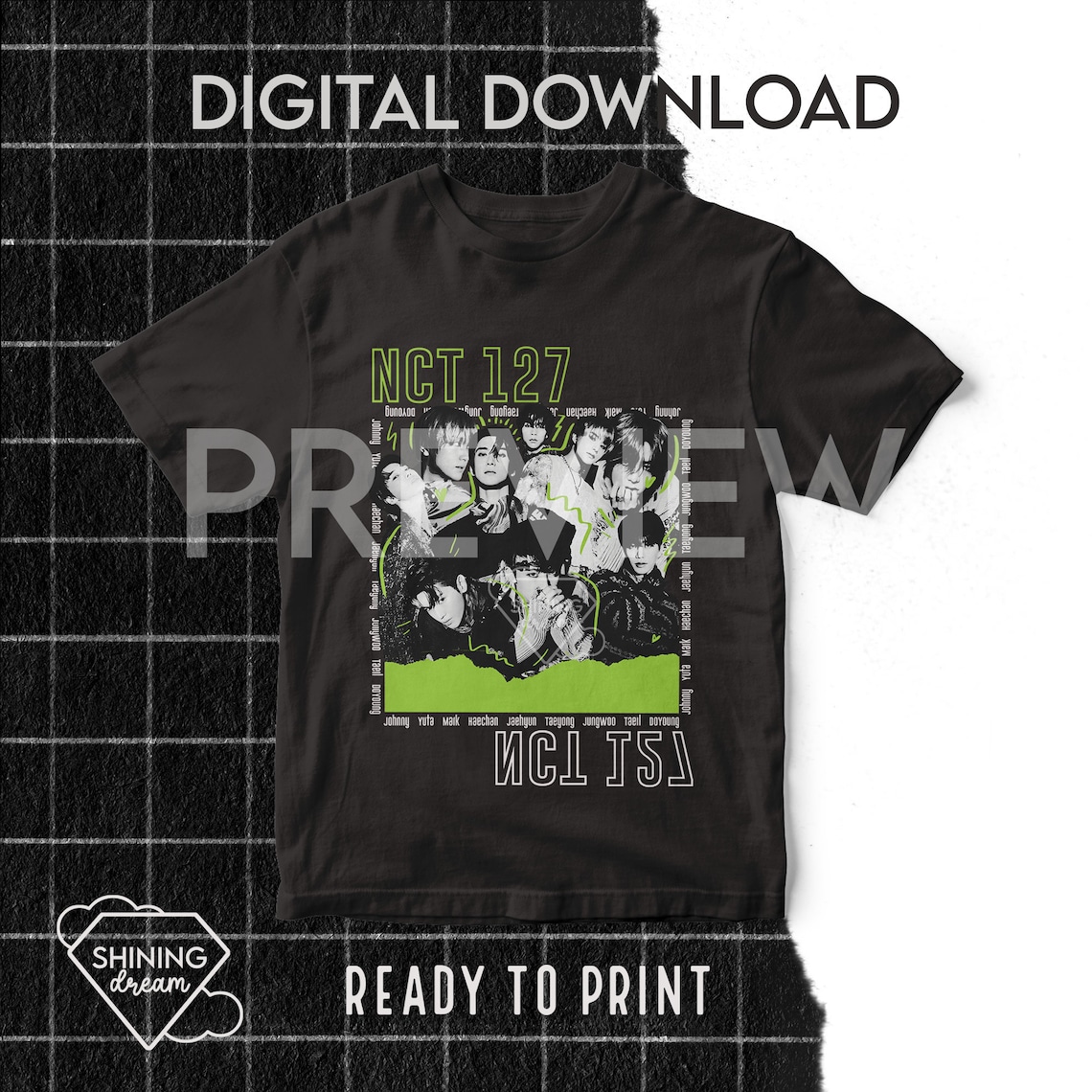 NCT 127 / T Shirt Design digital Download Ready to Print / - Etsy