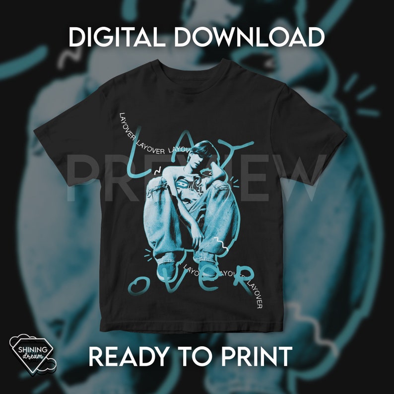 V Layover / T Shirt Design digital Download, Ready to Print / Includes ...