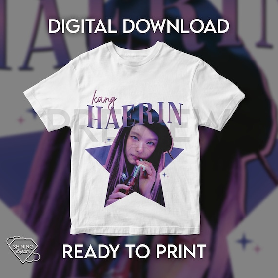 Newjeans Haerin / T- Shirt Design (digital Download, Ready Newjeans Haerin / T- Shirt Design (digital Download, Ready
