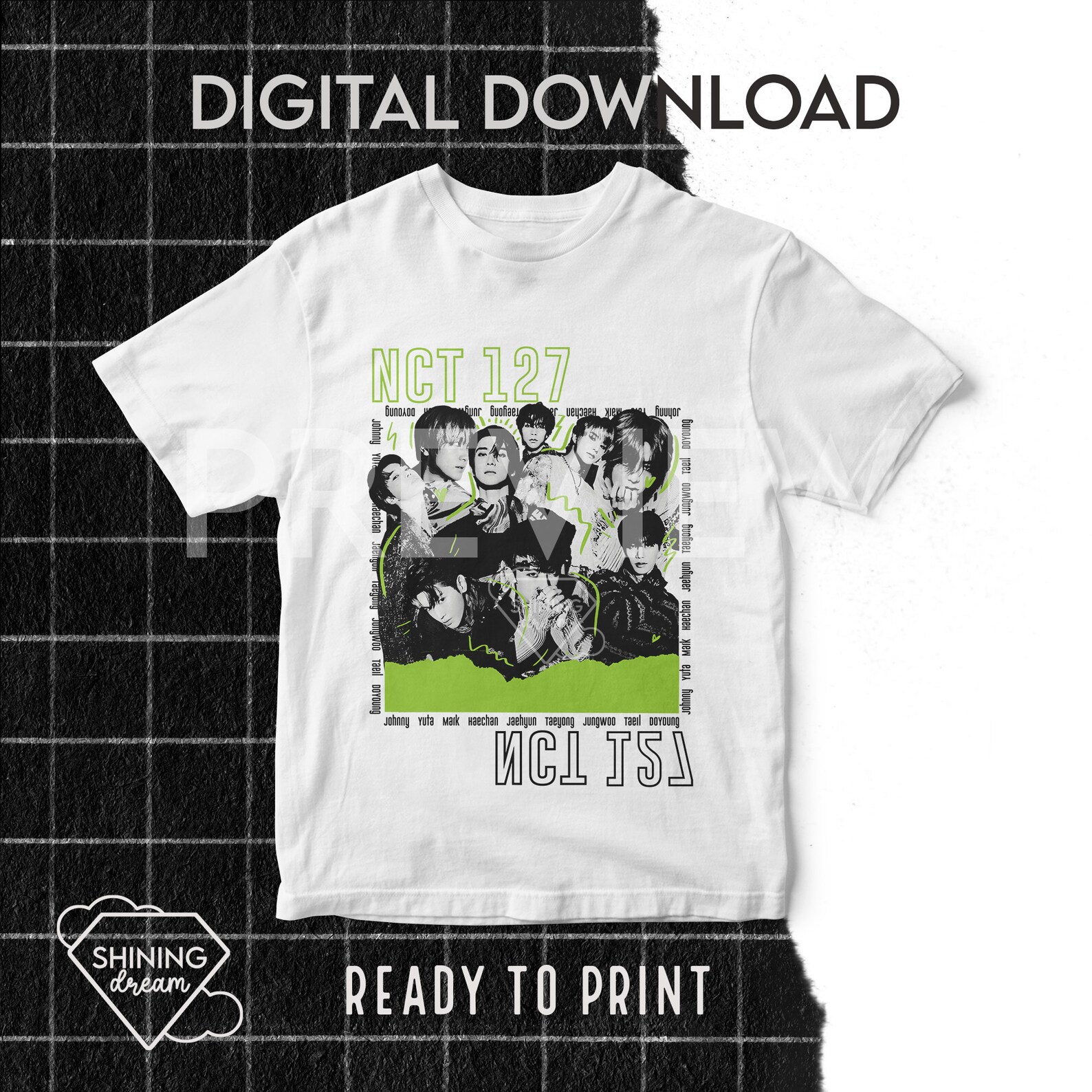 NCT 127 / T Shirt Design digital Download Ready to Print / - Etsy