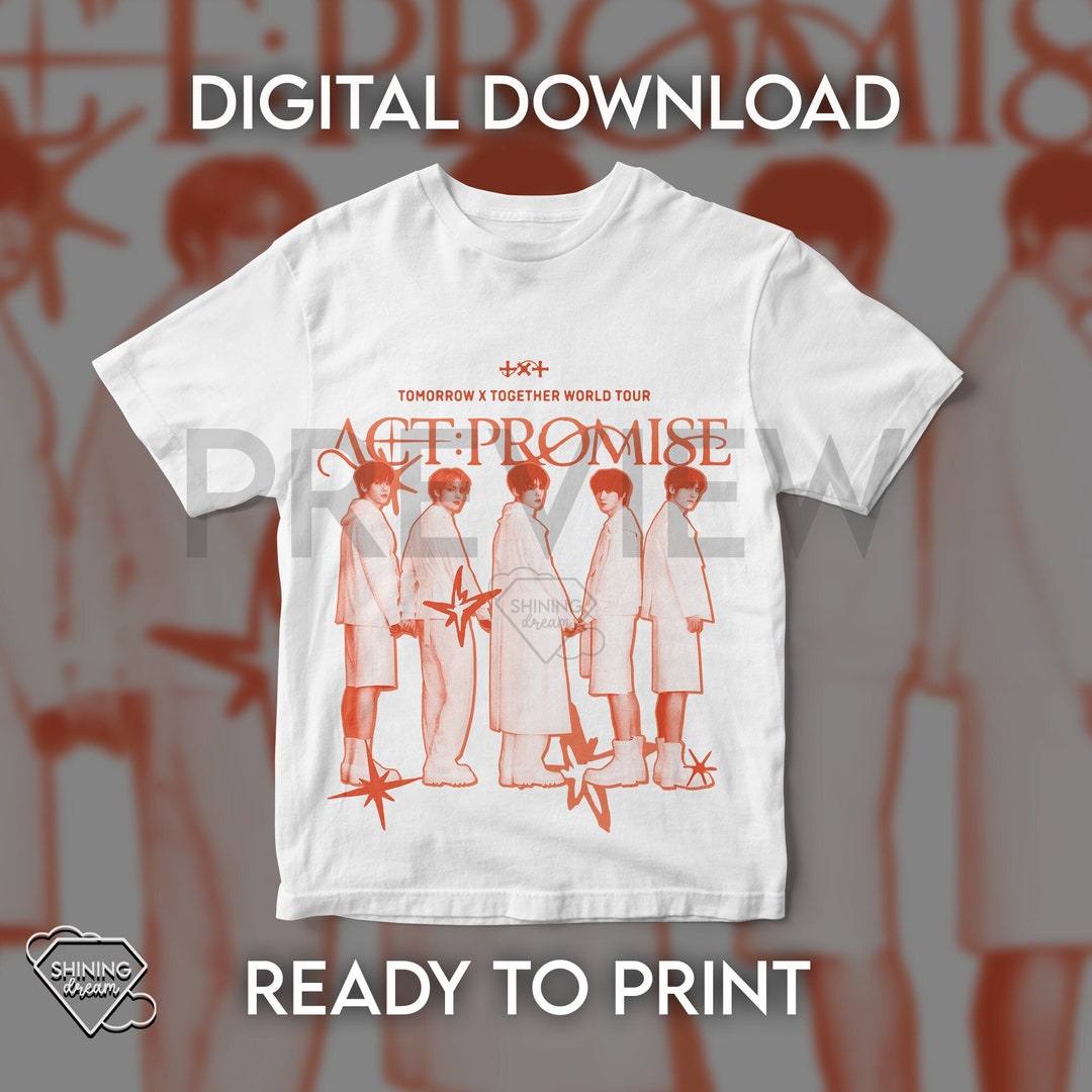 Txt Act Promise / T Shirt Design digital Download, Ready to Print ...