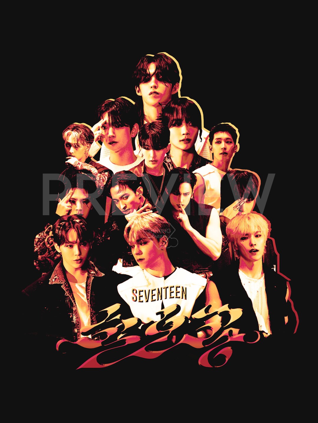 Seventeen Super / T Shirt Design digital Download Ready - Etsy
