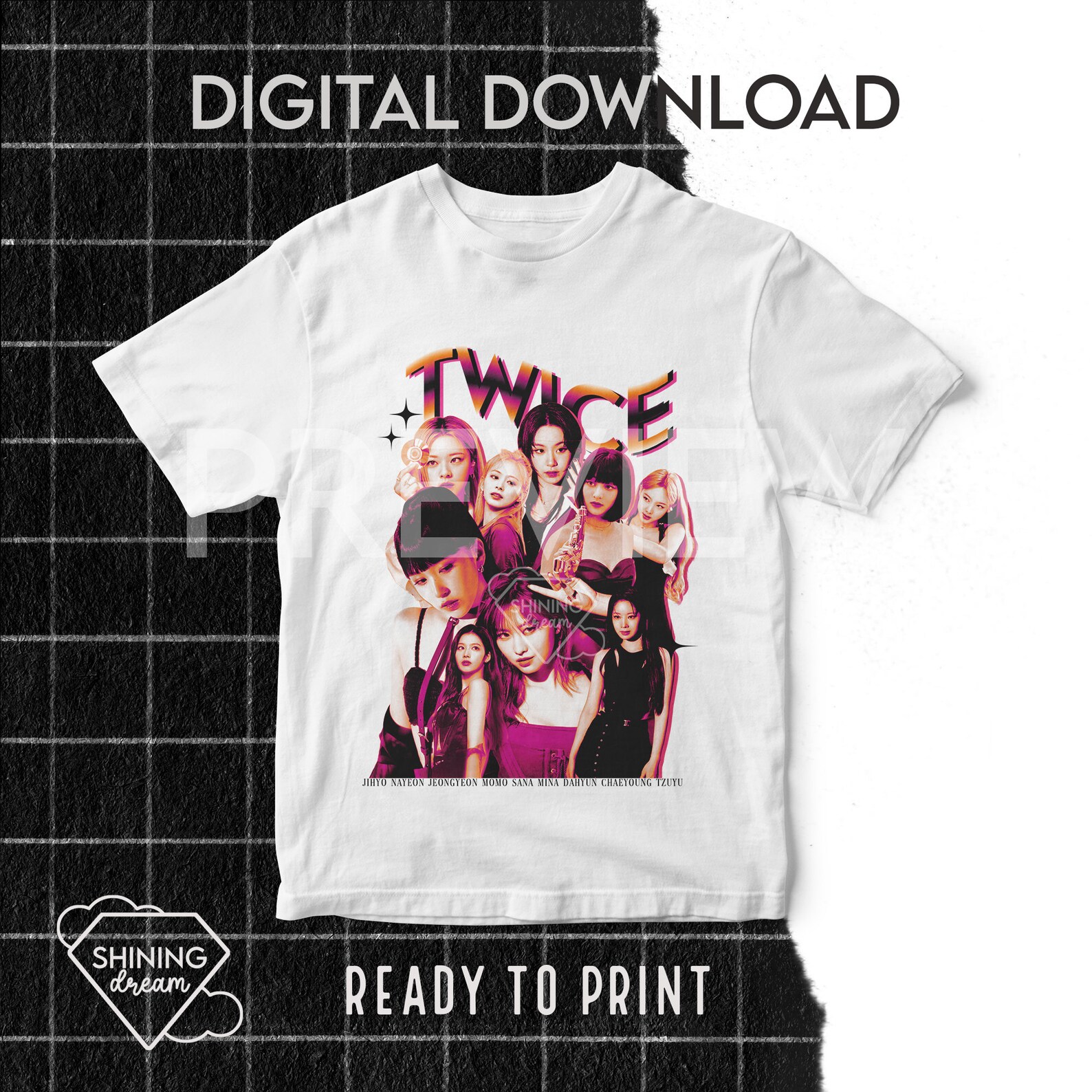 Twice Between 1 and 2 / T Shirt Design digital Download - Etsy