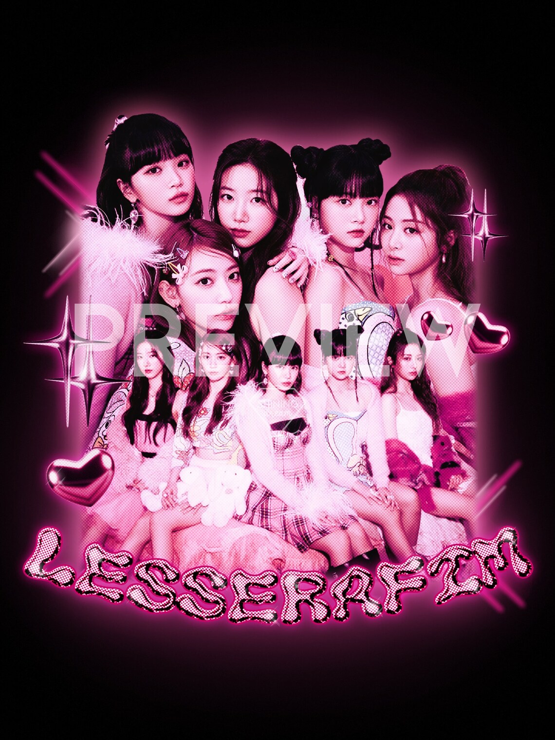 LESSERAFIM / T Shirt Design digital Download Ready to - Etsy