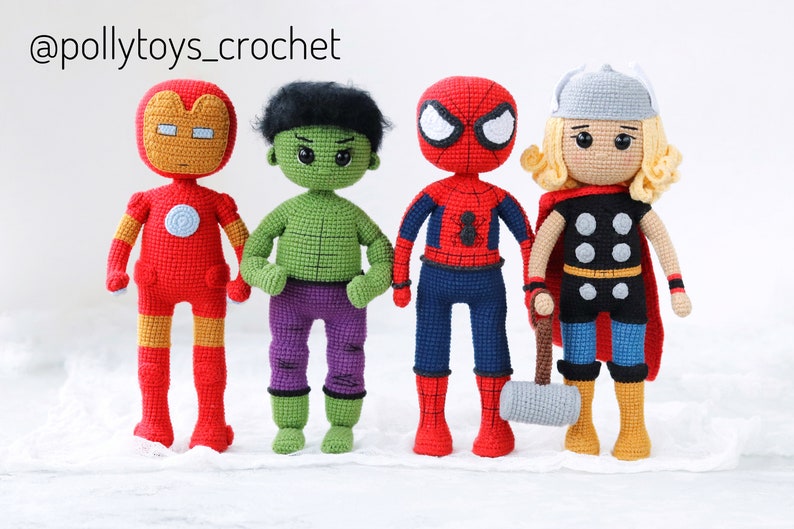 Crochet PATTERN Doll Superhero Amigurumi Doll Crochet Hero - Etsy