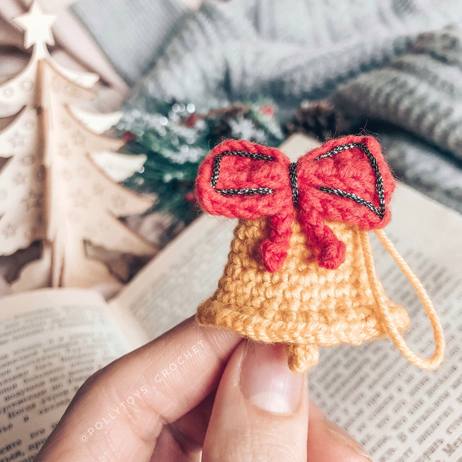 Crochet CHRISTMAS SET 4 Brooch PATTERNS Christmas Handbell - Etsy