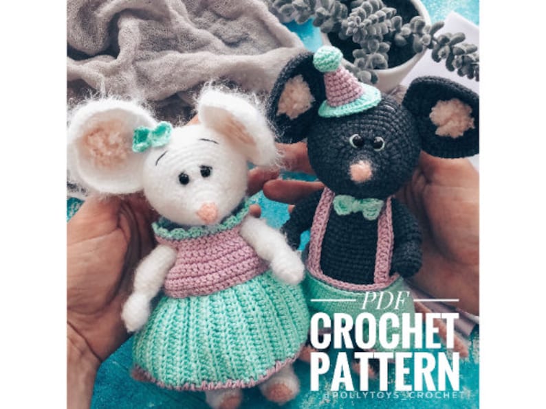Crochet PATTERN Mice With Clothes Amigurumi Crochet Toy - Etsy