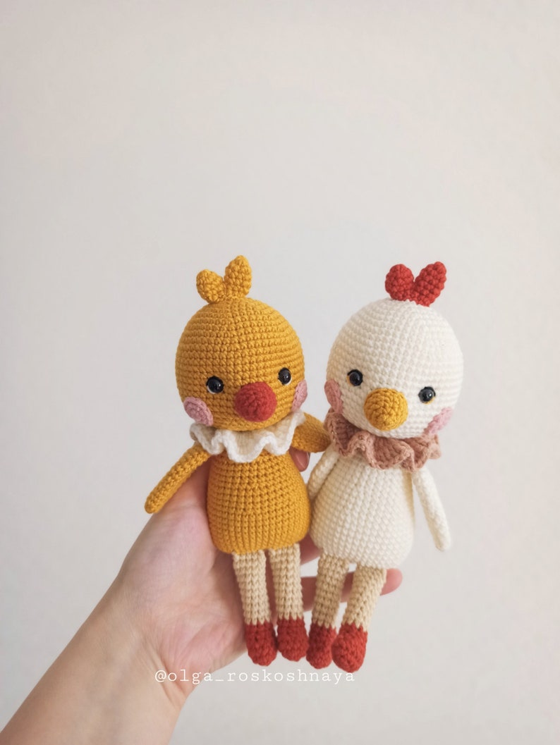 Chicken and Hen Amigurumi Crochet Pattern (PDF Pattern) - Etsy