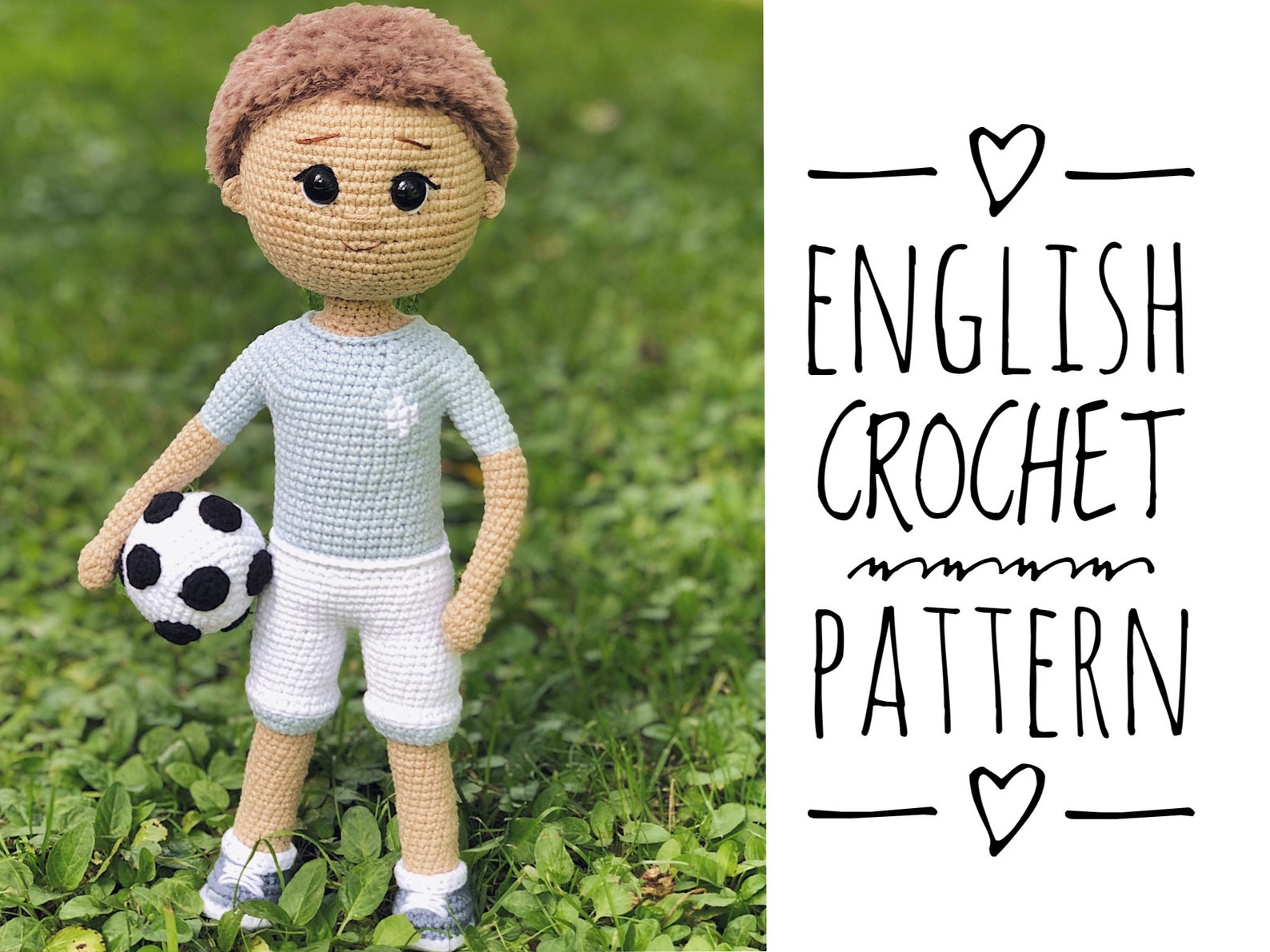 Crochet PATTERN Doll Soccer Player Amigurumi Doll Crochet Boy | Etsy