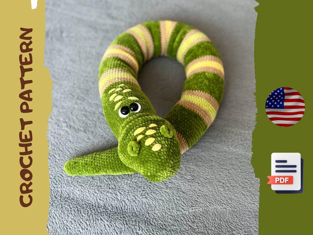 Crochet Pattern Snake / Amigurumi Snake / Pattern in English - Etsy
