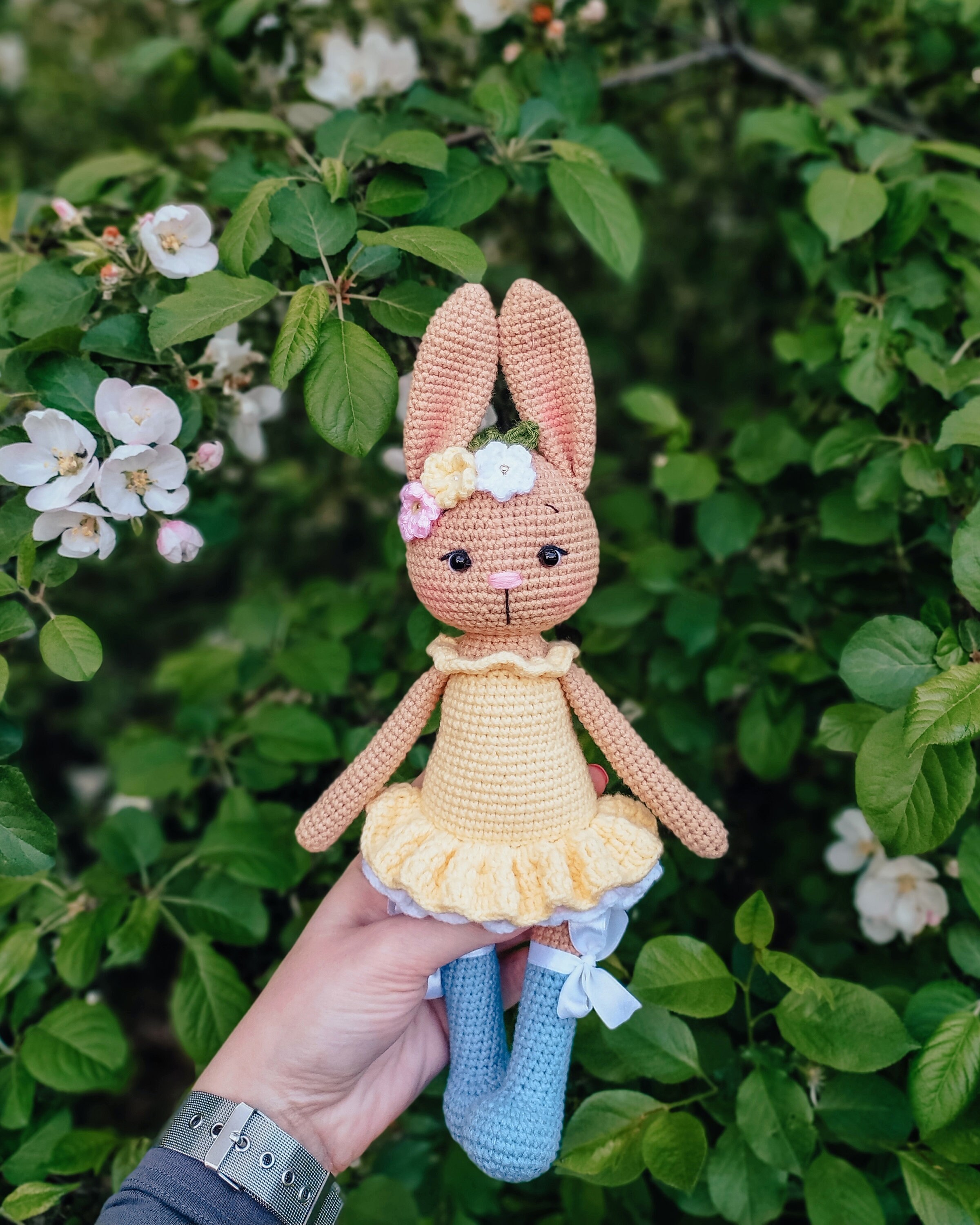 Amigurumi Doll & Bunny Crochet Pattern: Eliza and Betsy (PDF) - Etsy
