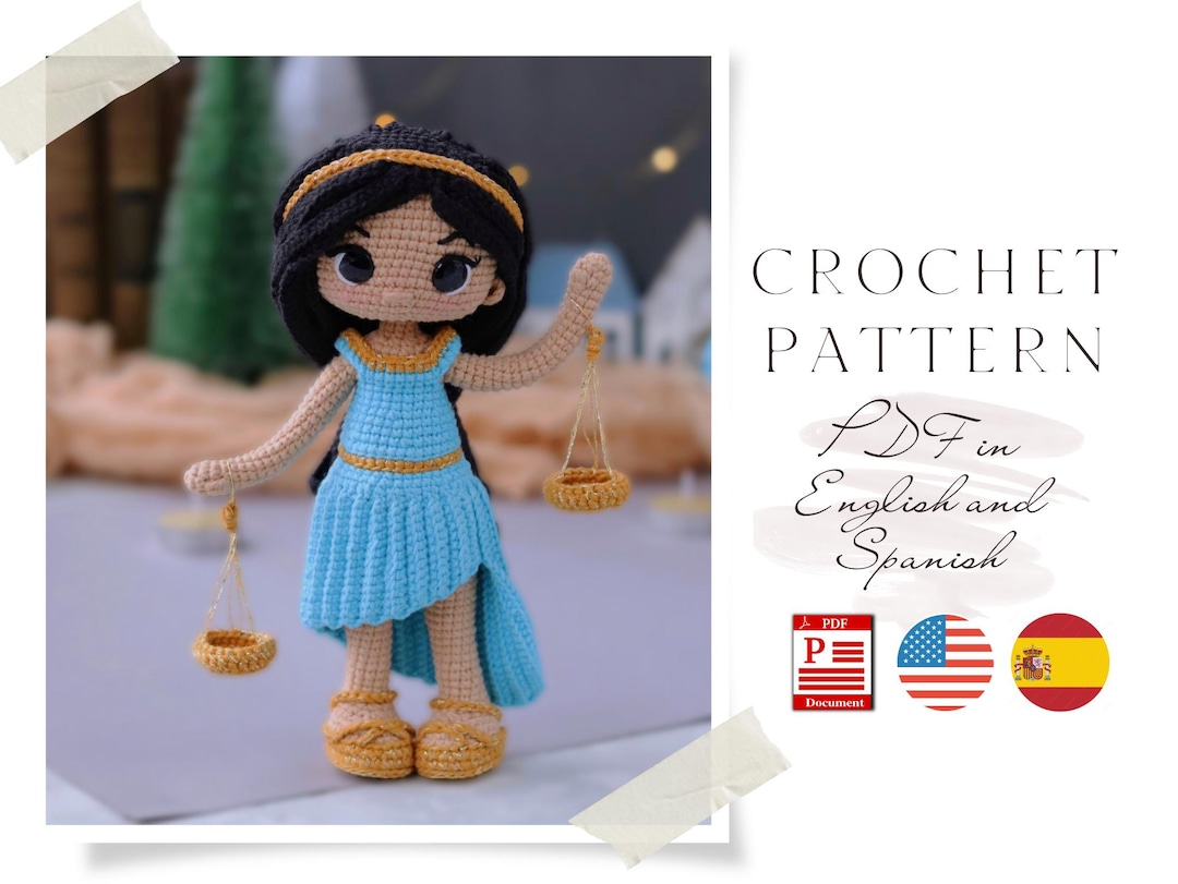 Crochet Doll PATTERN: Libra Amigurumi (PDF in English & Spanish) - Etsy