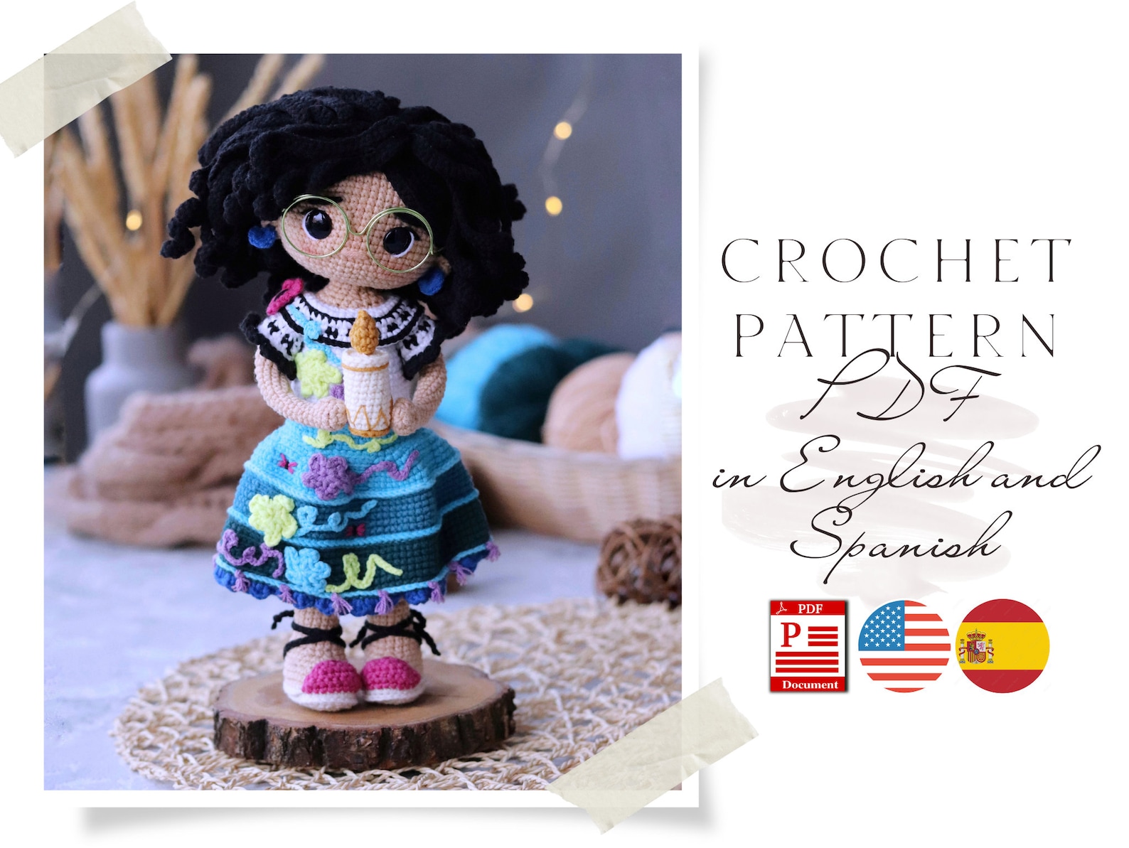Crochet Doll PATTERN: Colombian Girl Amigurumi (PDF Pattern) - Etsy