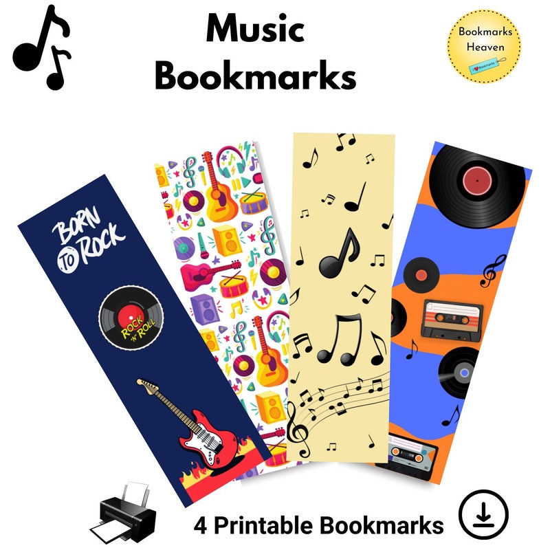 Music Bookmark - Etsy