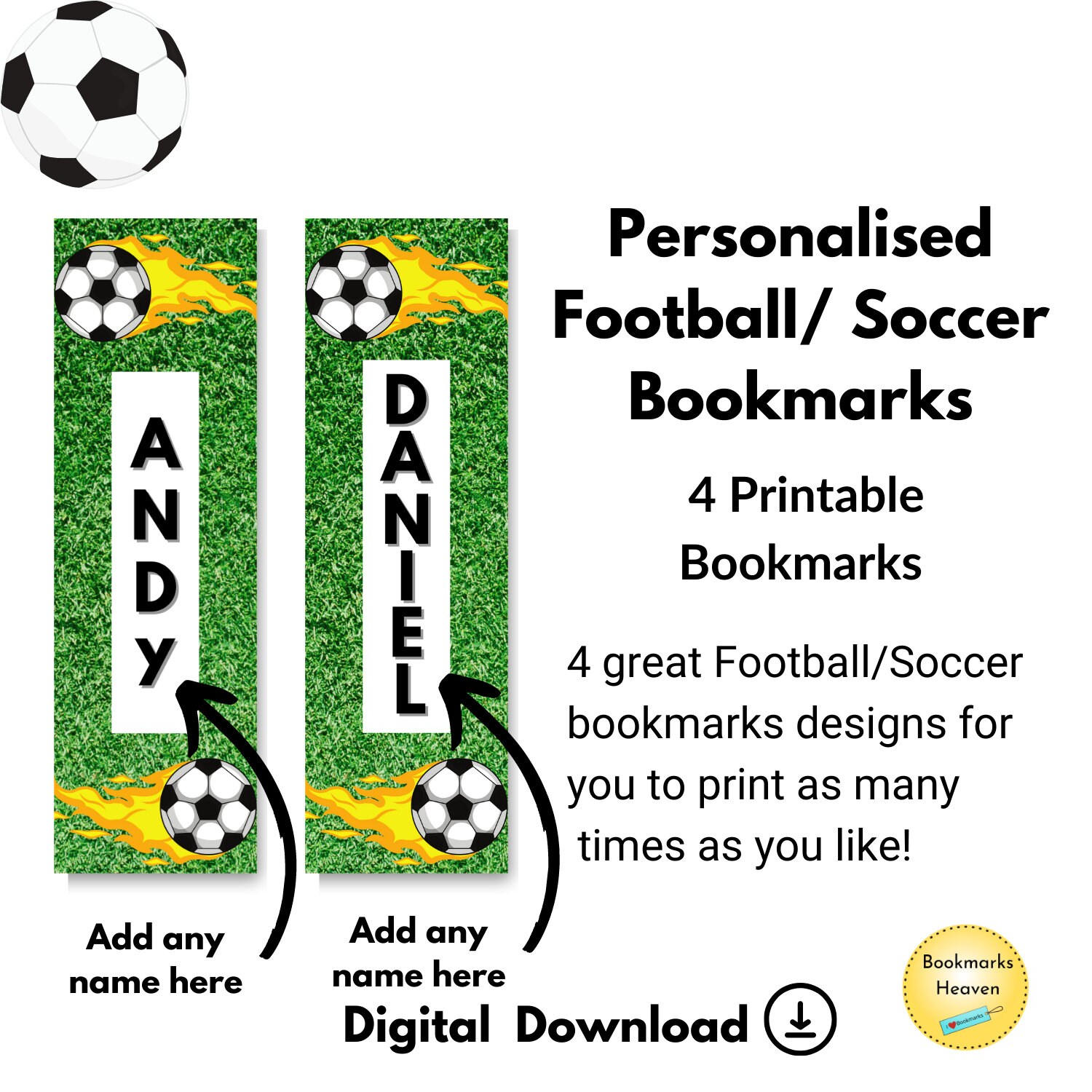 Custom Bookmarks Template, Stocking Stuffer for Boys, Personalized ...