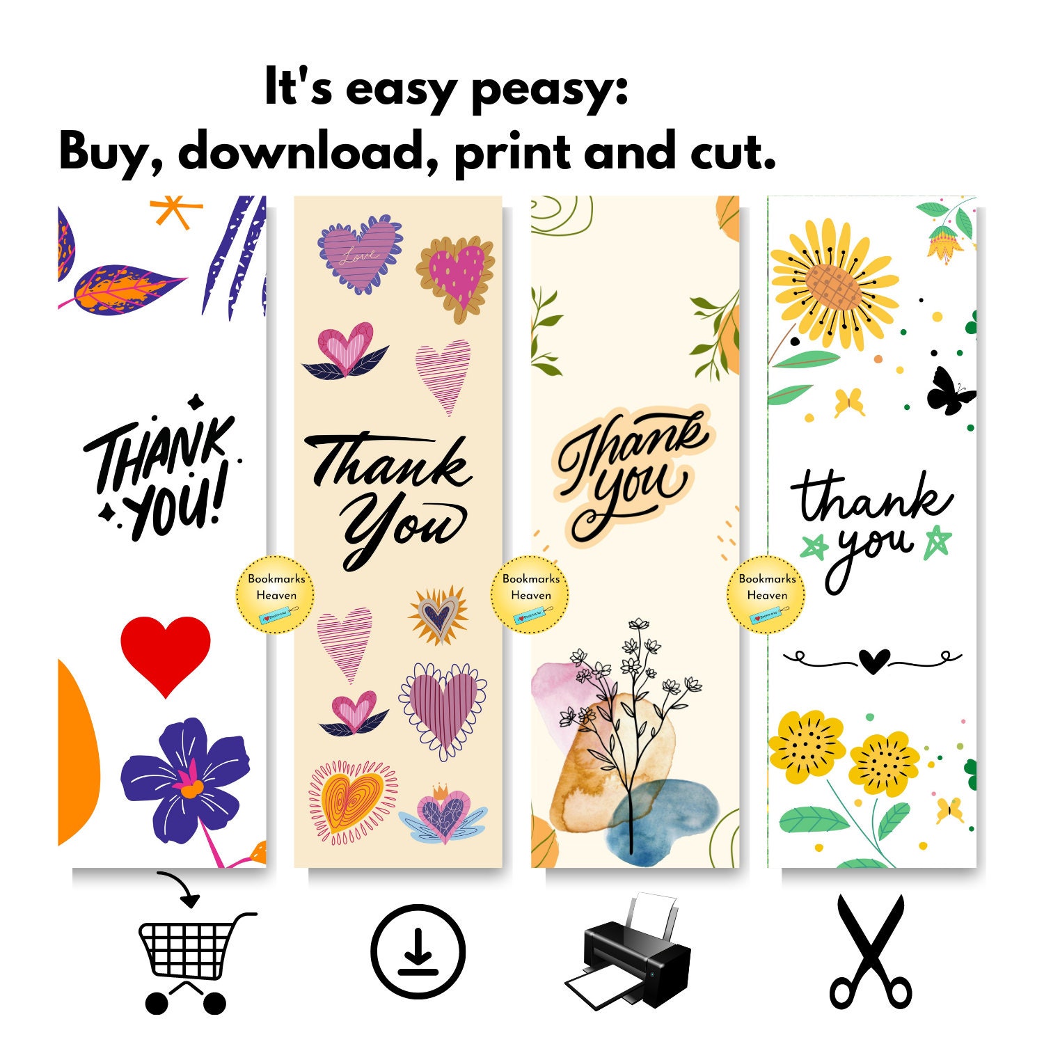 Thank You Bookmark, Teacher Appreciation Bookmark Gift , Teacher Thank ...