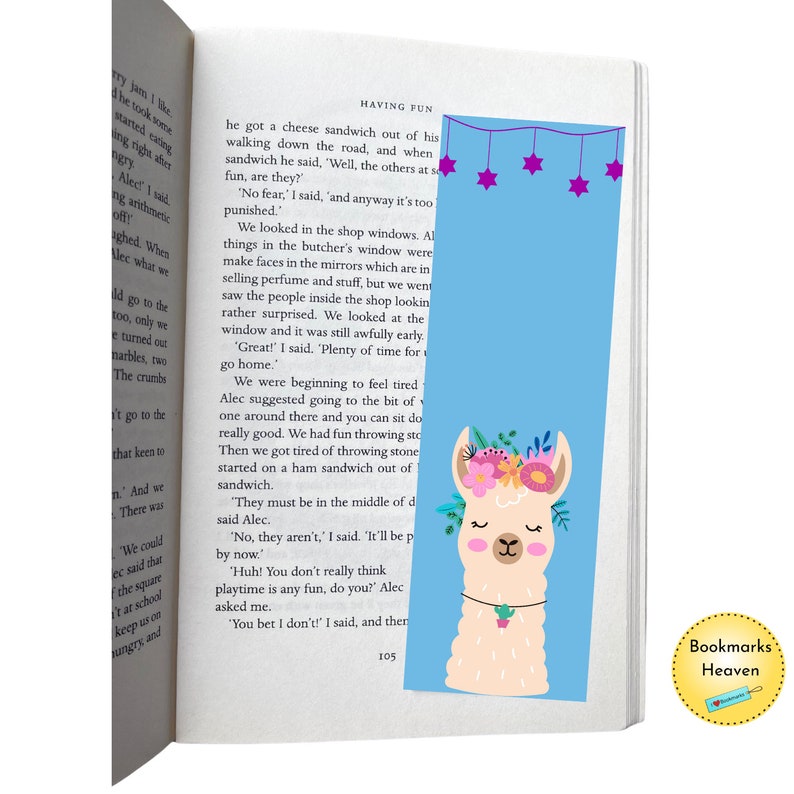 Cactus Bookmark Printable Cute Llama Bookmarks Digital - Etsy