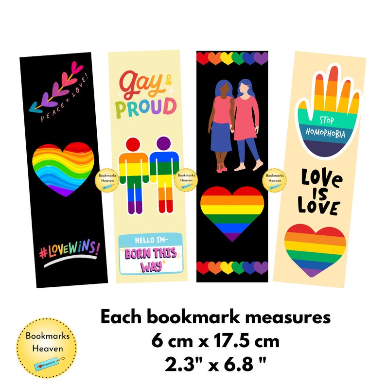 Pride for All Pride Bookmark, Printable Pride Bookmarks, LGBTQ ...