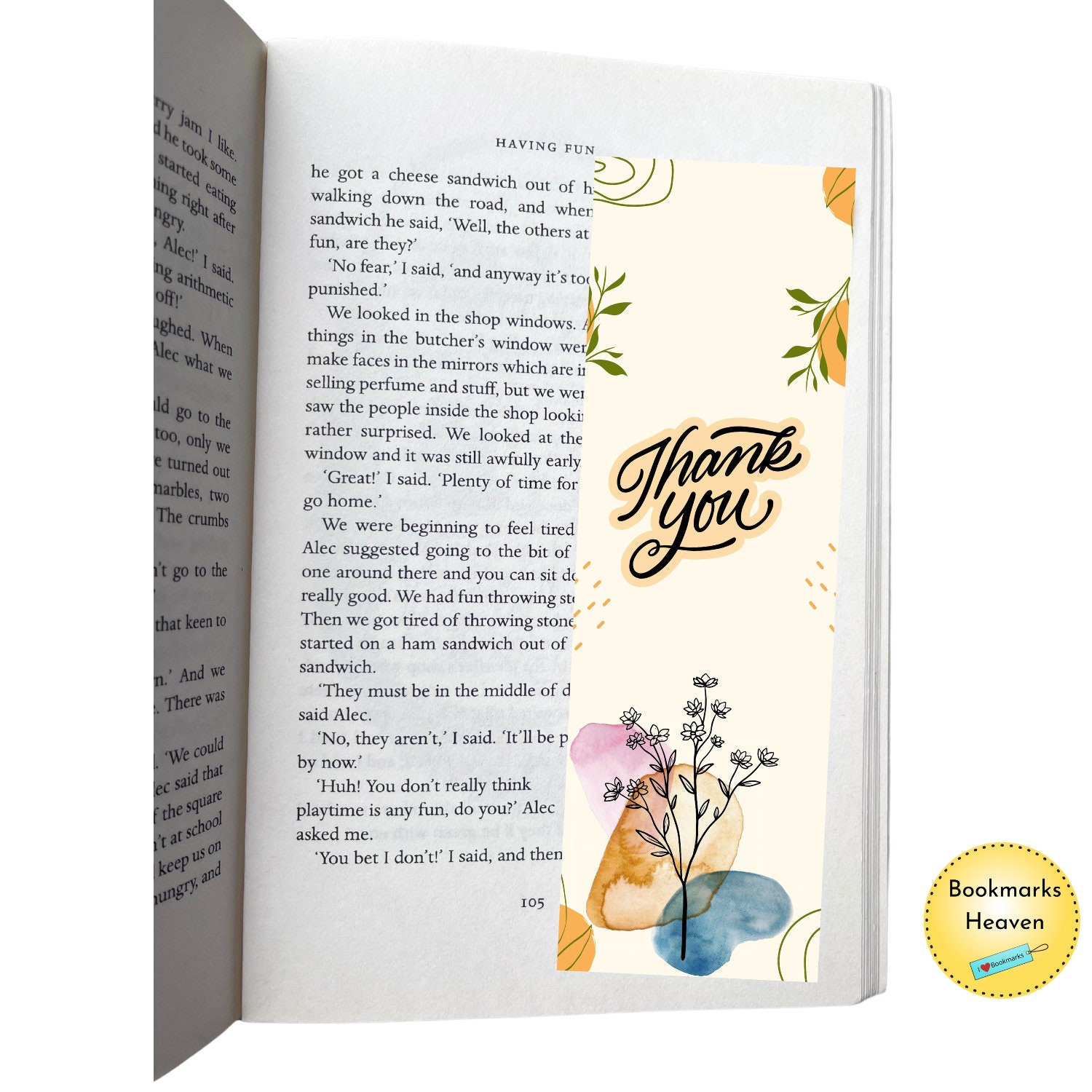 Thank You Bookmark, Teacher Appreciation Bookmark Gift , Teacher Thank ...