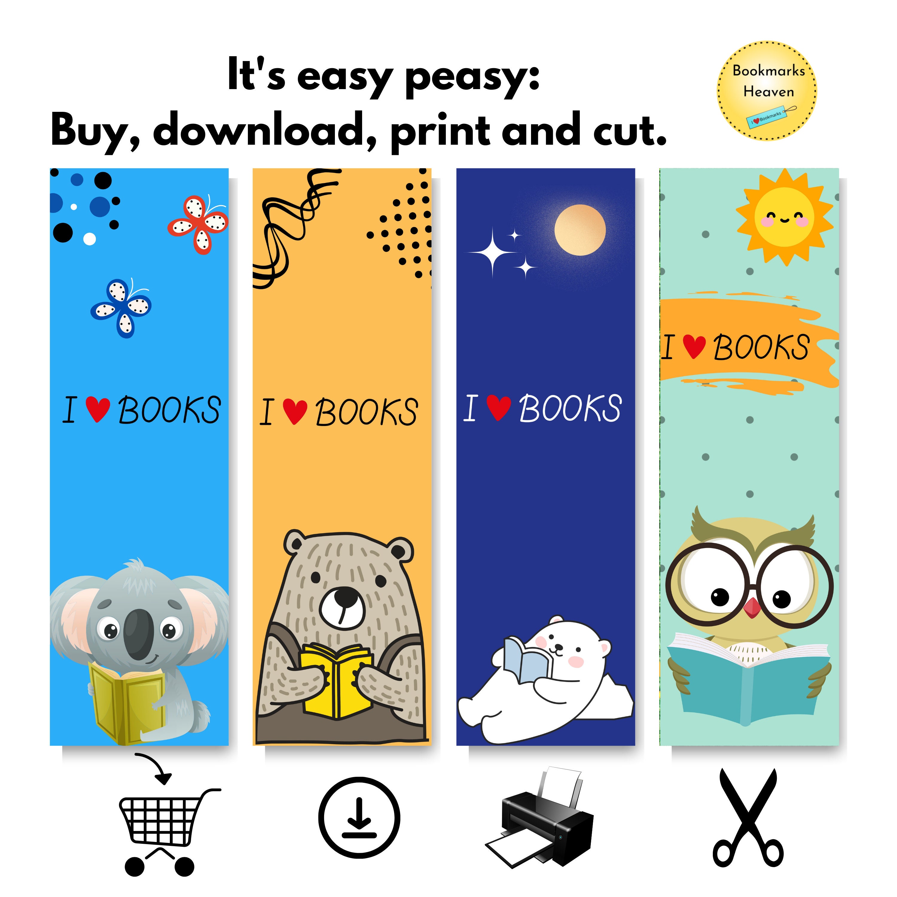 Back to School Bookmarks,book Gifts for Kids, Kids Bookmarks Digital ...