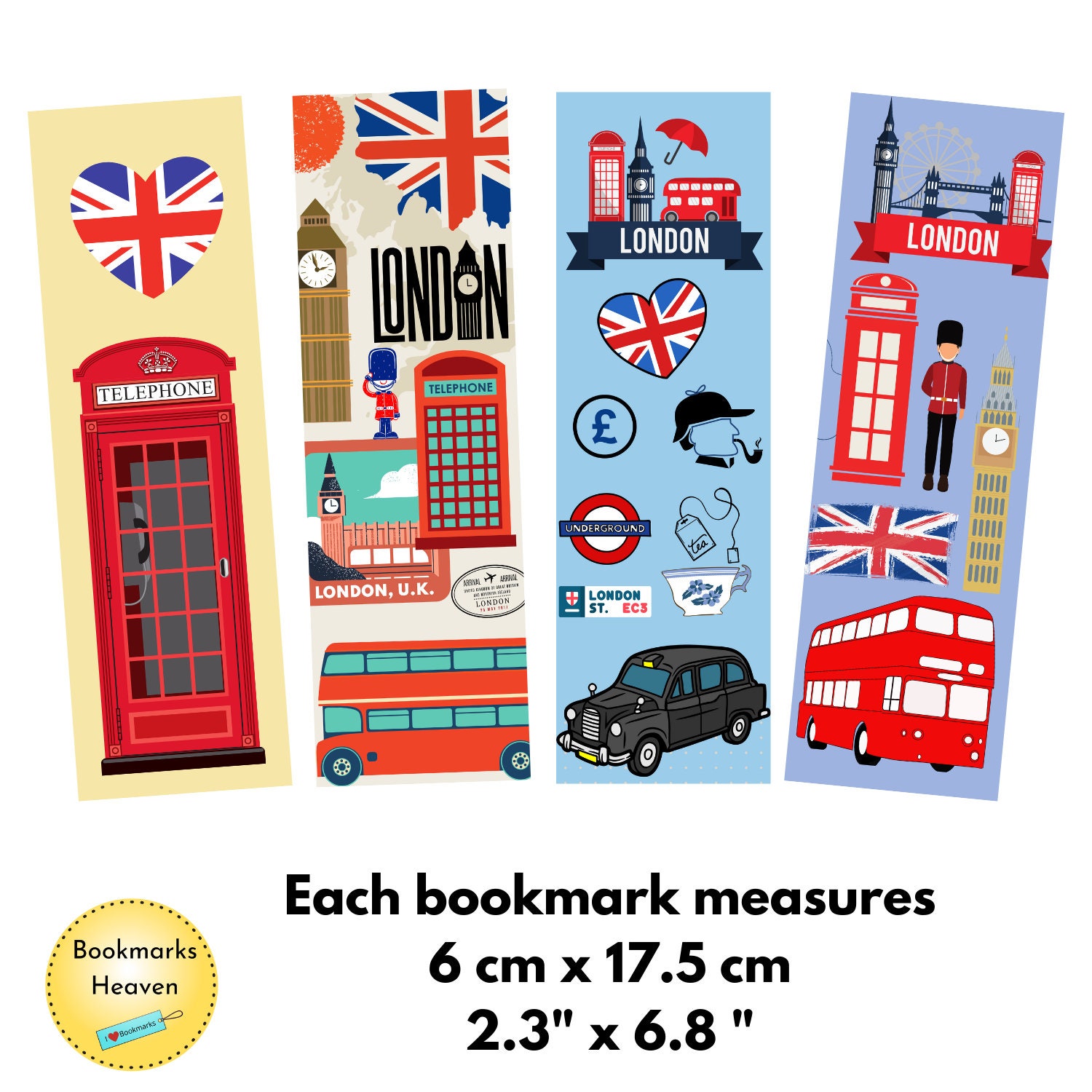 London Bookmarks Printable London Gifts Printable London - Etsy UK