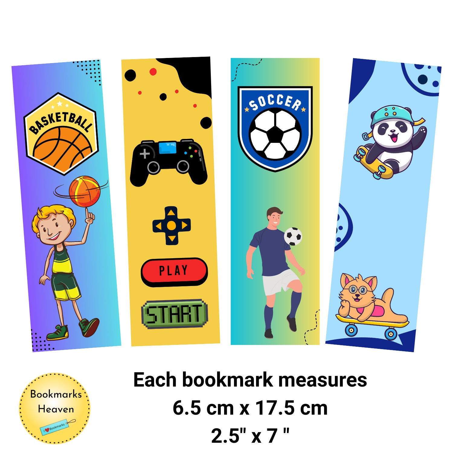 Gamer Bookmark Printable, Bookish Gifts for Kids, Kids Bookmarks ...