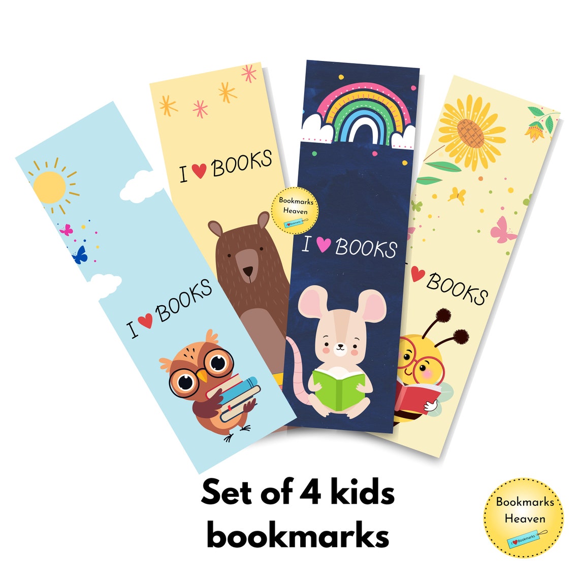 Printable Bookmarks for Kids, Back to School Bookmarks, Children ...