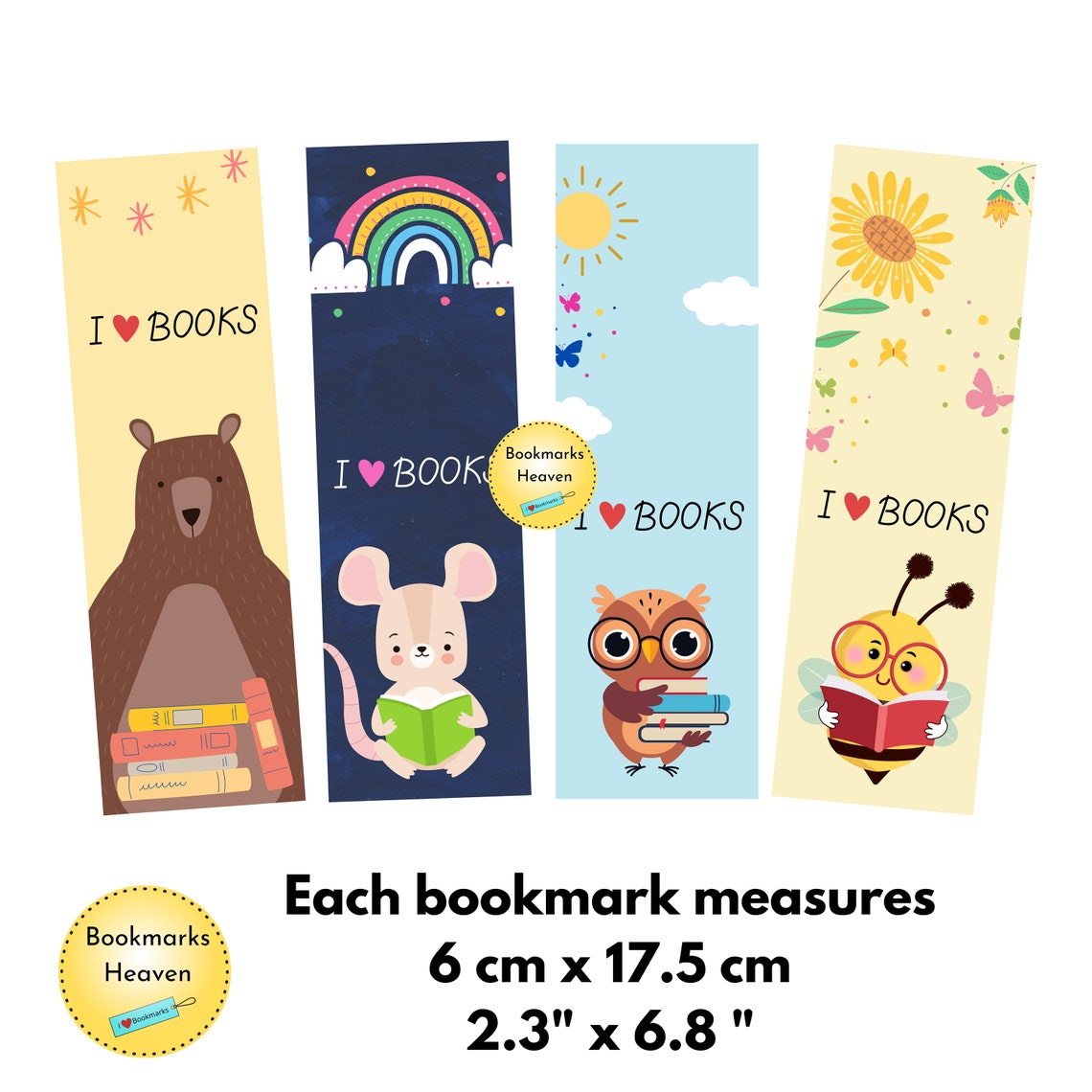 Printable Bookmarks for Kids, Back to School Bookmarks, Children ...