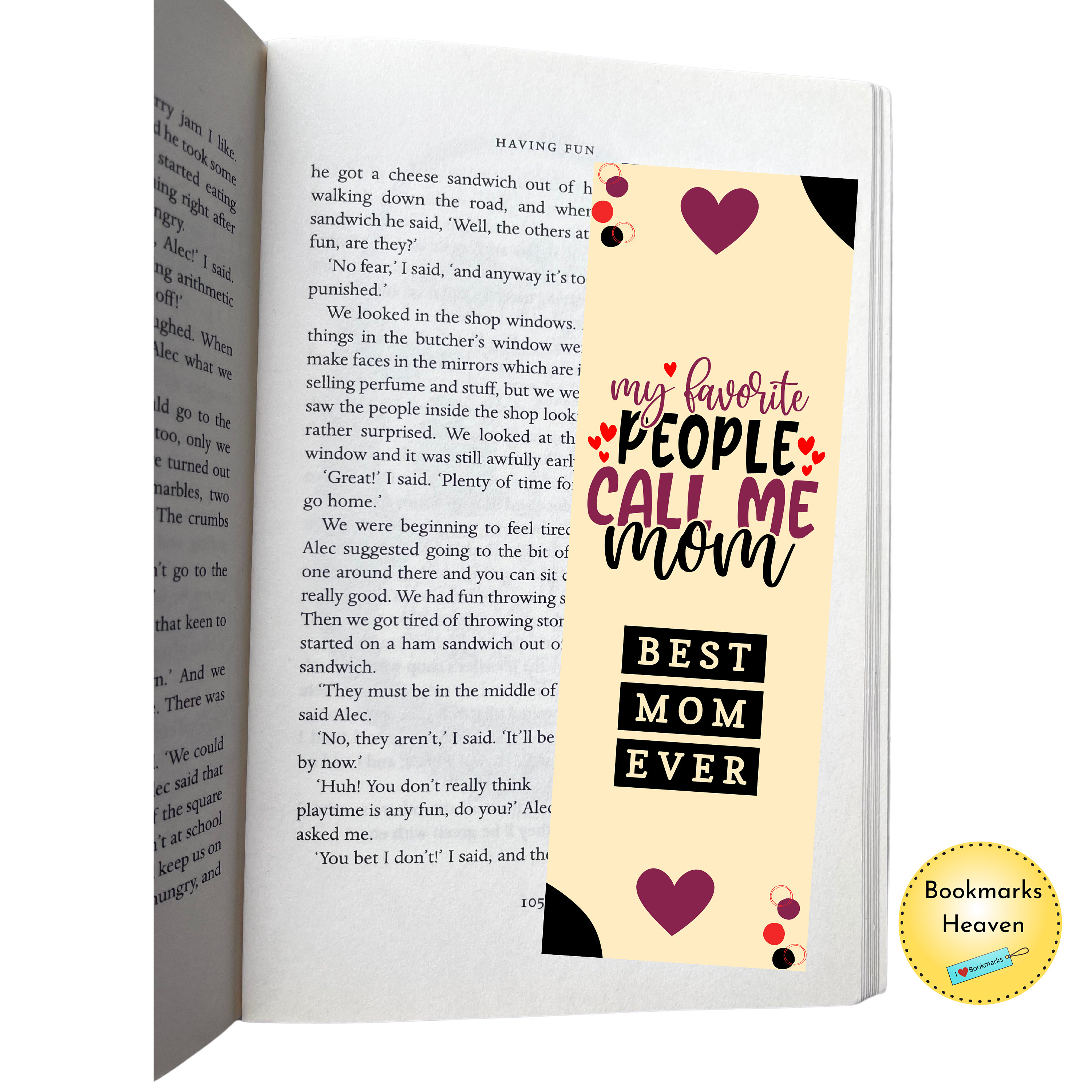 Mothers Day Bookmarks Printable, Bookmark Designs for Mom, Best Mom ...