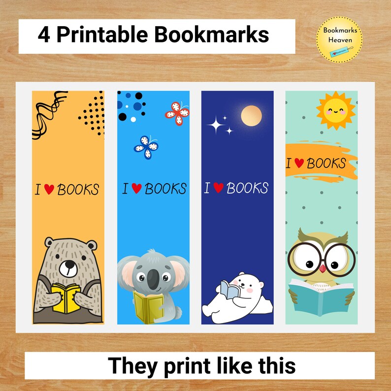 Back to School Bookmarks,book Gifts for Kids, Kids Bookmarks Digital ...