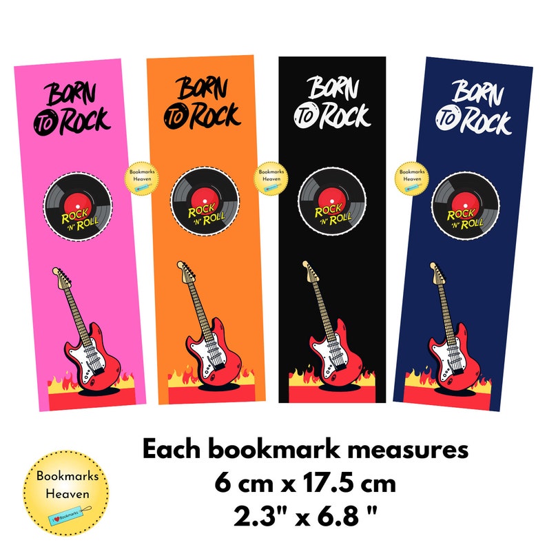 Musical Bookmarks Set of 4 Printable, Book Gifts for Music Lovers ...