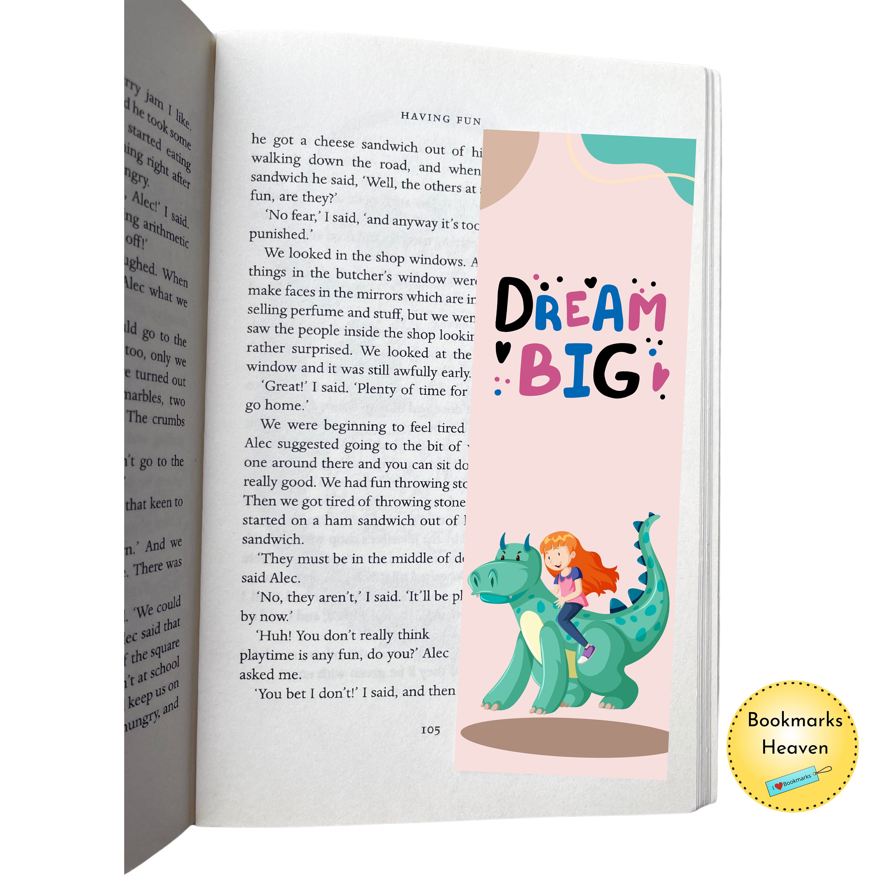 Dinosaur Bookmark Printable, Dinosaur Party Favor for Girls, Pink ...