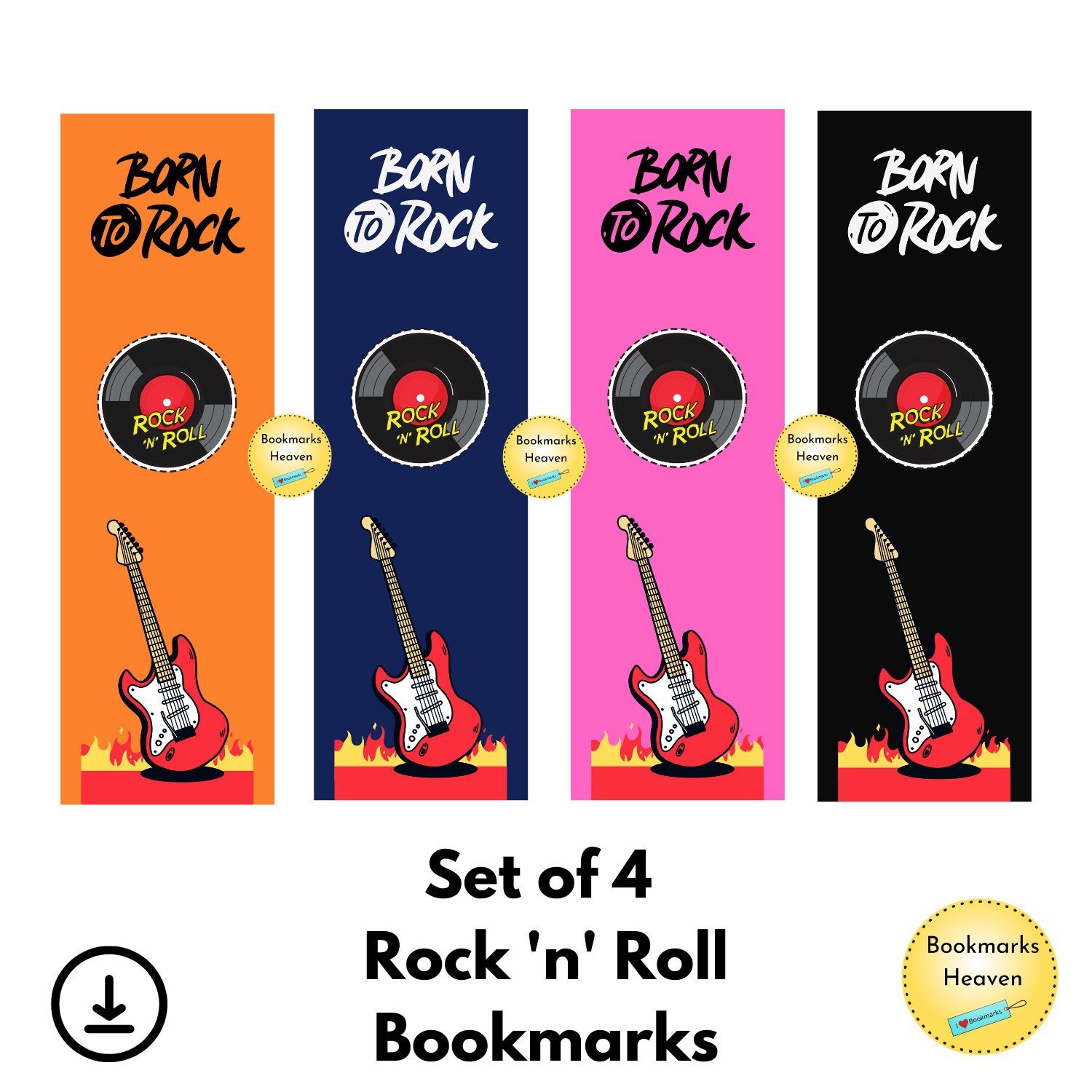 Musical Bookmarks Set of 4 Printable, Book Gifts for Music Lovers ...