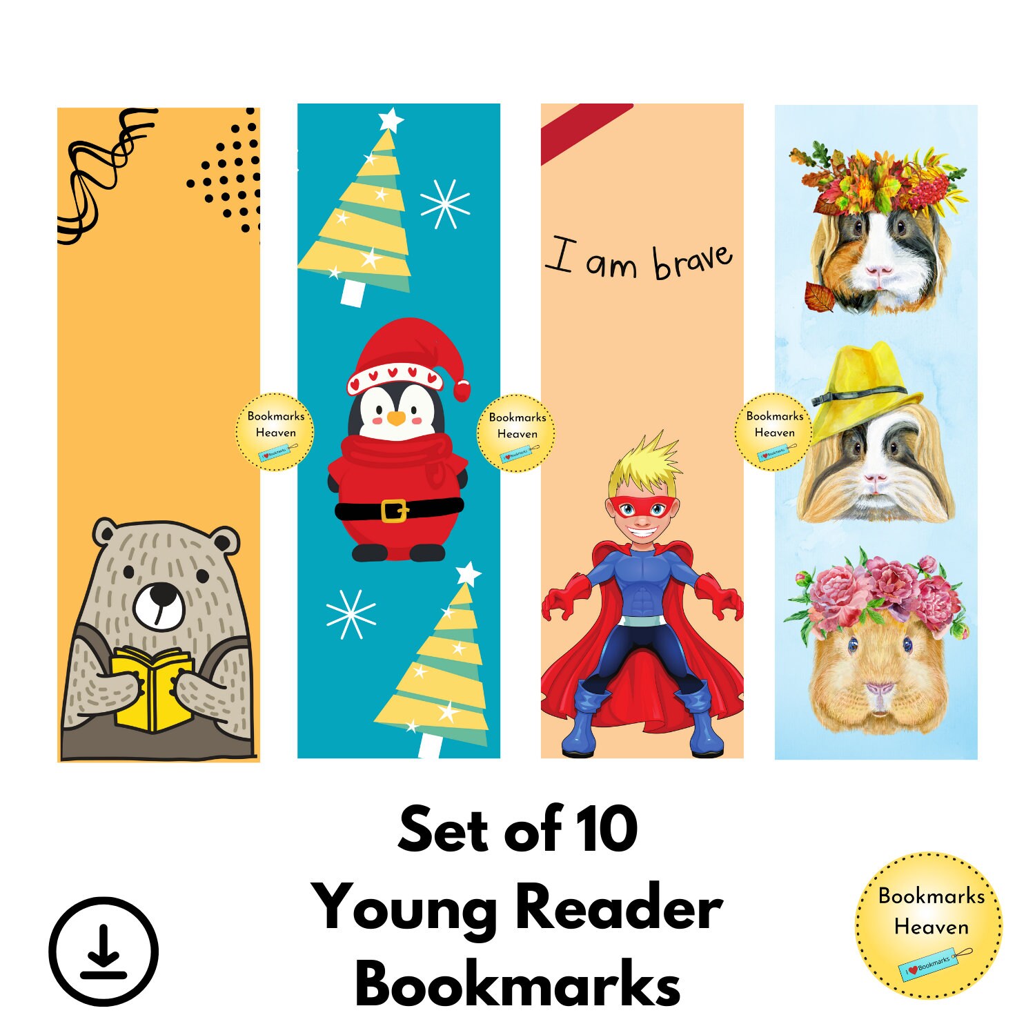 Printable Bookmarks for Kids Bundle, Classroom Digital Download ...