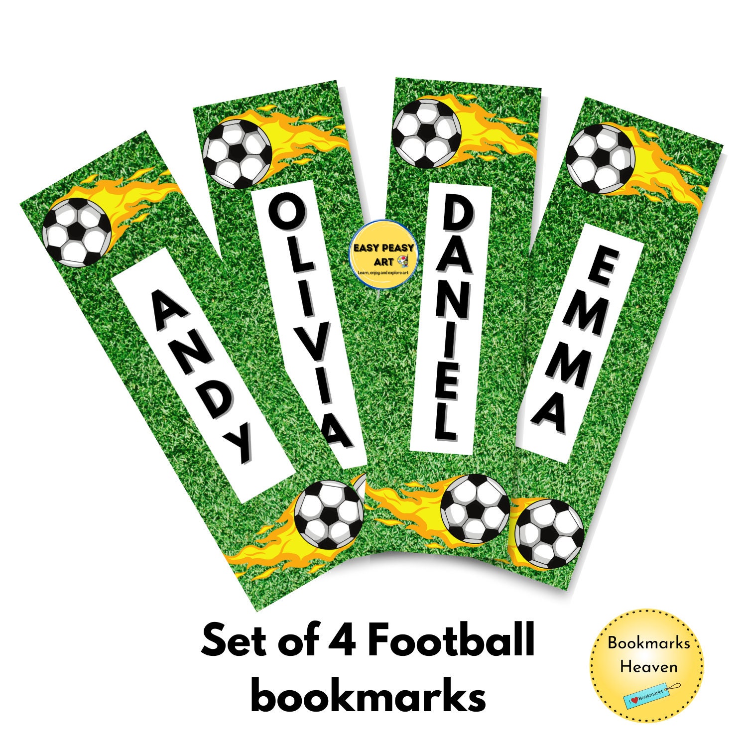 Custom Bookmarks Template, Stocking Stuffer for Boys, Personalized ...