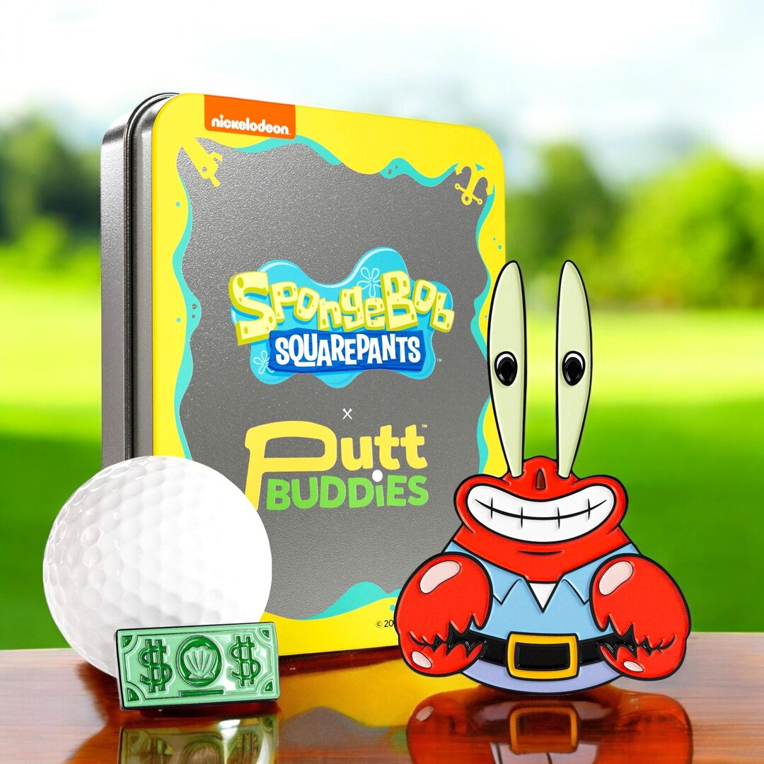 Spongebob X Puttbuddies - Mr. Krabs Divot Tool W/ Me First Dollar Ball ...