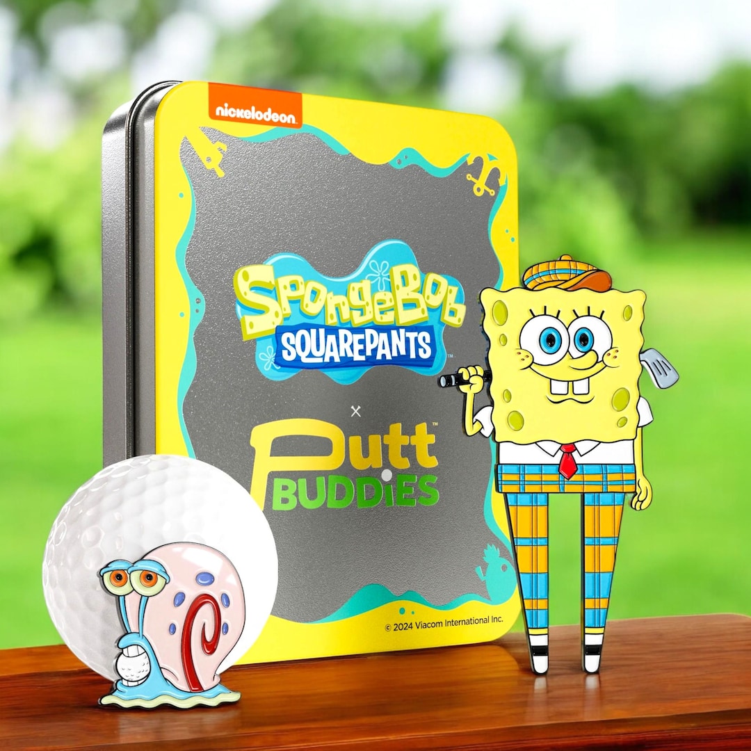 Spongebob X Puttbuddies - Golfing Spongebob Divot Tool W/ Gary Ball ...