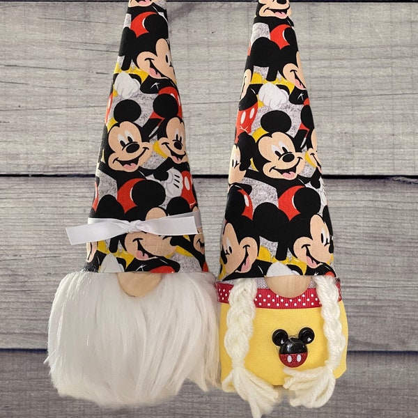 Mickey and Minnie Mouse Gnomes - Etsy