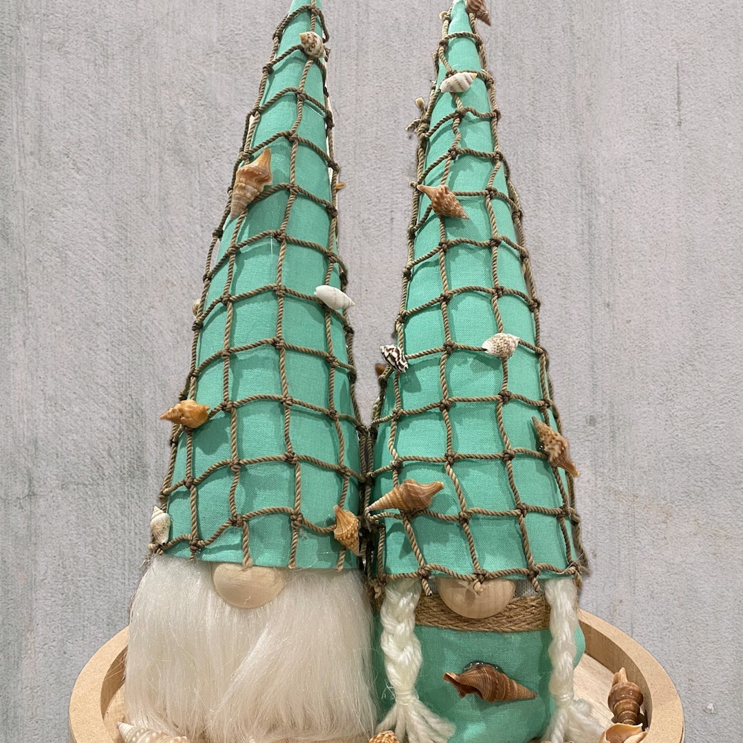 Seashell Ocean Theme Gnomes, Seaside Coastal Gnomes - Etsy